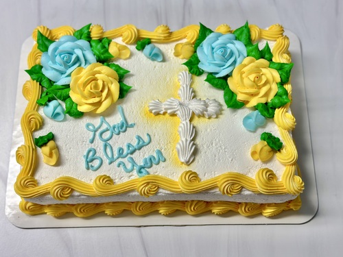 Confirmation Sheet Cake